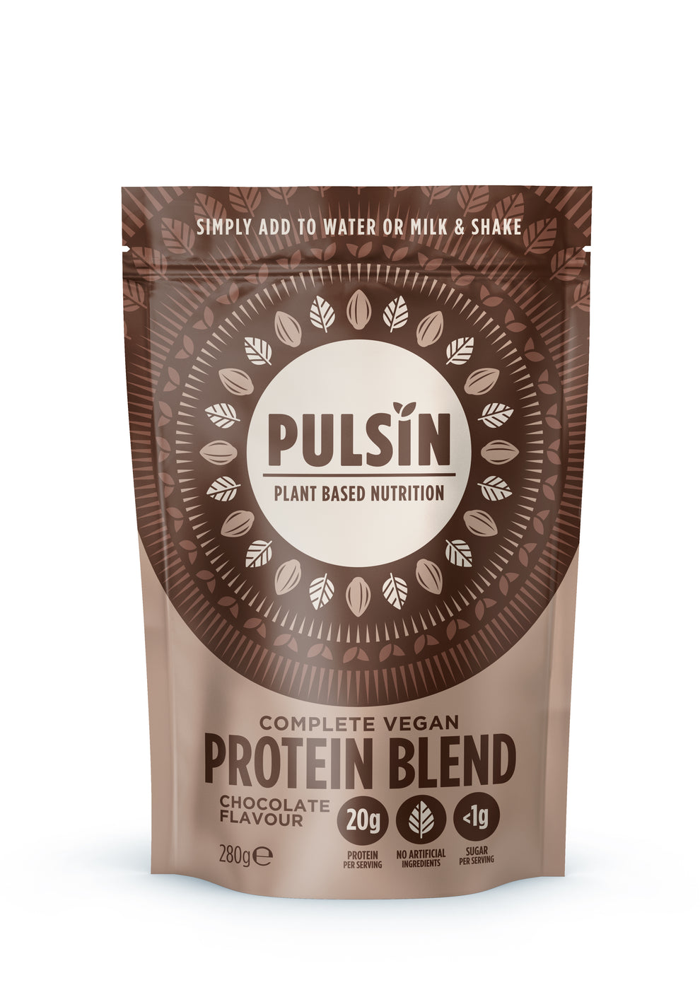 Complete Vegan Protein Blend – Chocolate (280g Pouch) – Pulsin