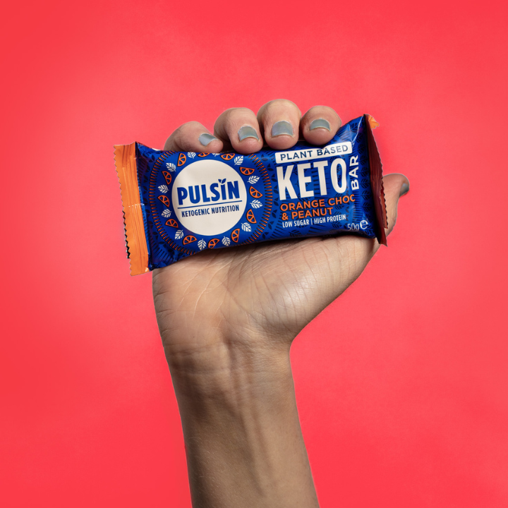 Pulsin Orange Choc and Peanut Keto Bar (18x50g) | Pulsin